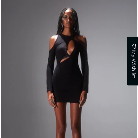 Motel Rocks | Dresses | Motel Dayani Long Sleeve Cut Out Mini Dress In ...